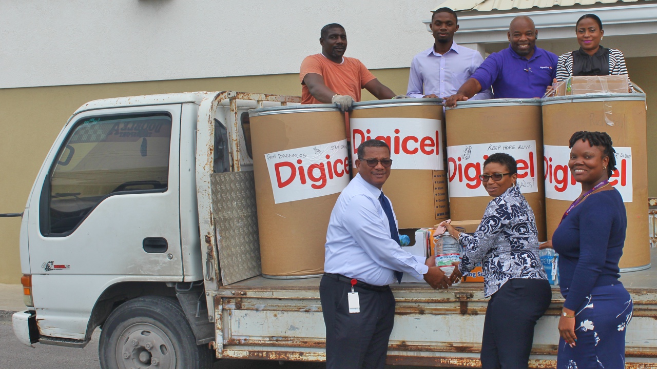 Digicel Barbados staff give to hurricane-ravaged neighbours - Loop News