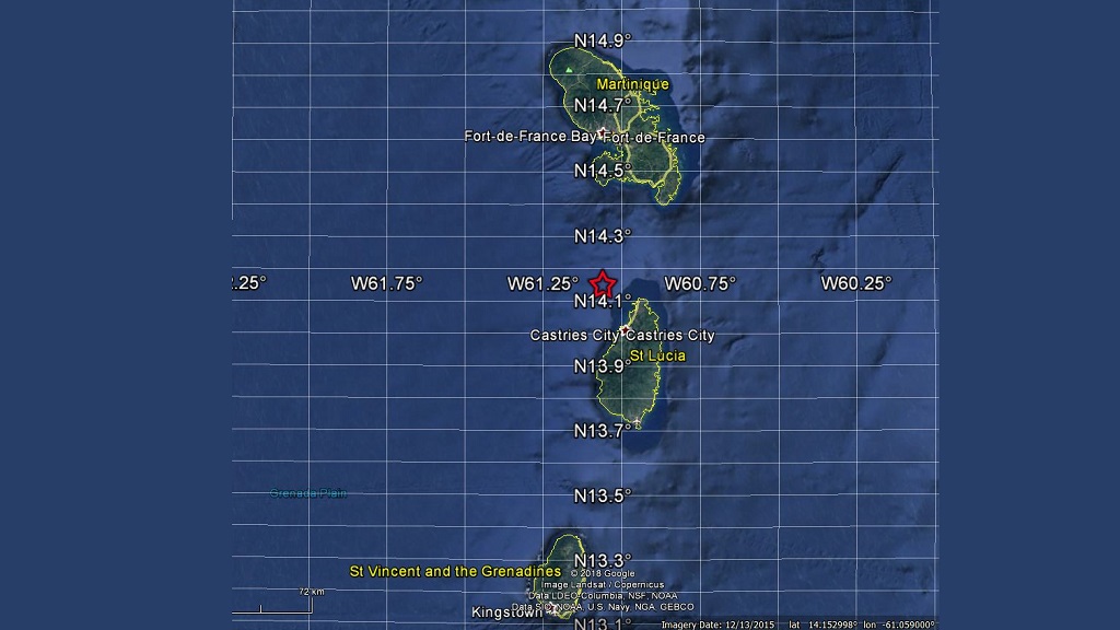 3.6 earthquake recorded near St Lucia - Loop News