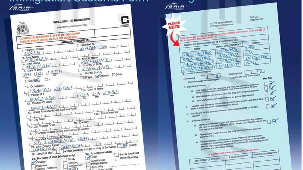 Barbados to eliminate customs/immigration forms from September 1 - Loop ...