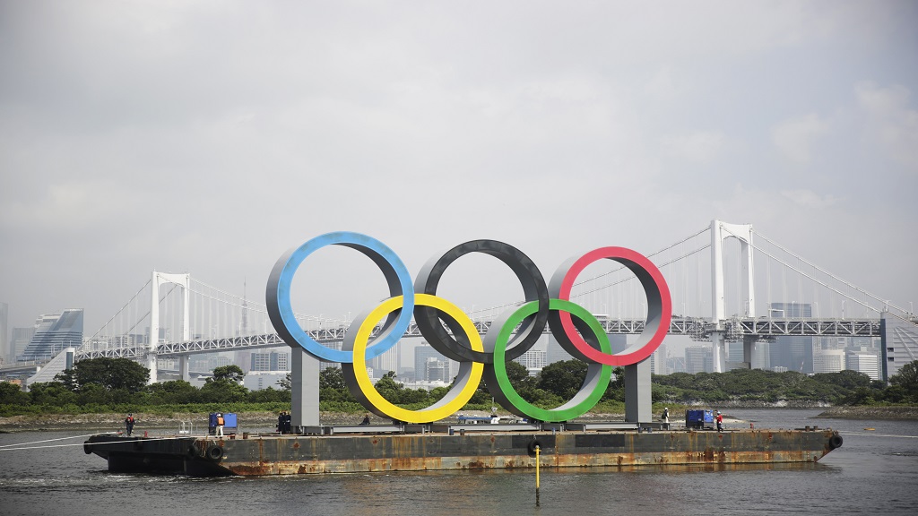 Olympic rings in Tokyo Bay removed for 'maintenance' - Loop News
