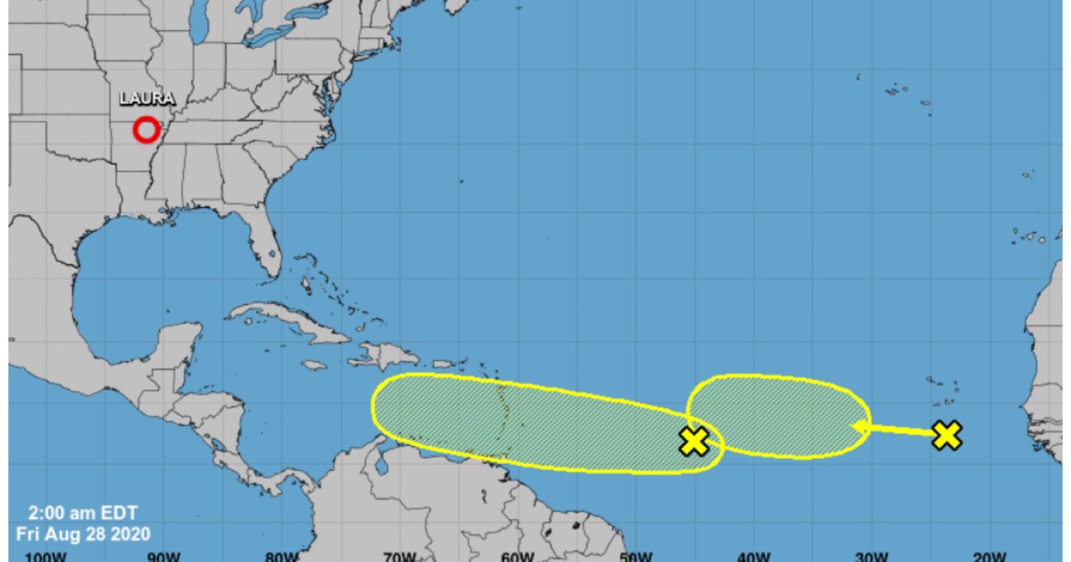 UPDATE: Two tropical waves heading towards the Caribbean - Loop News