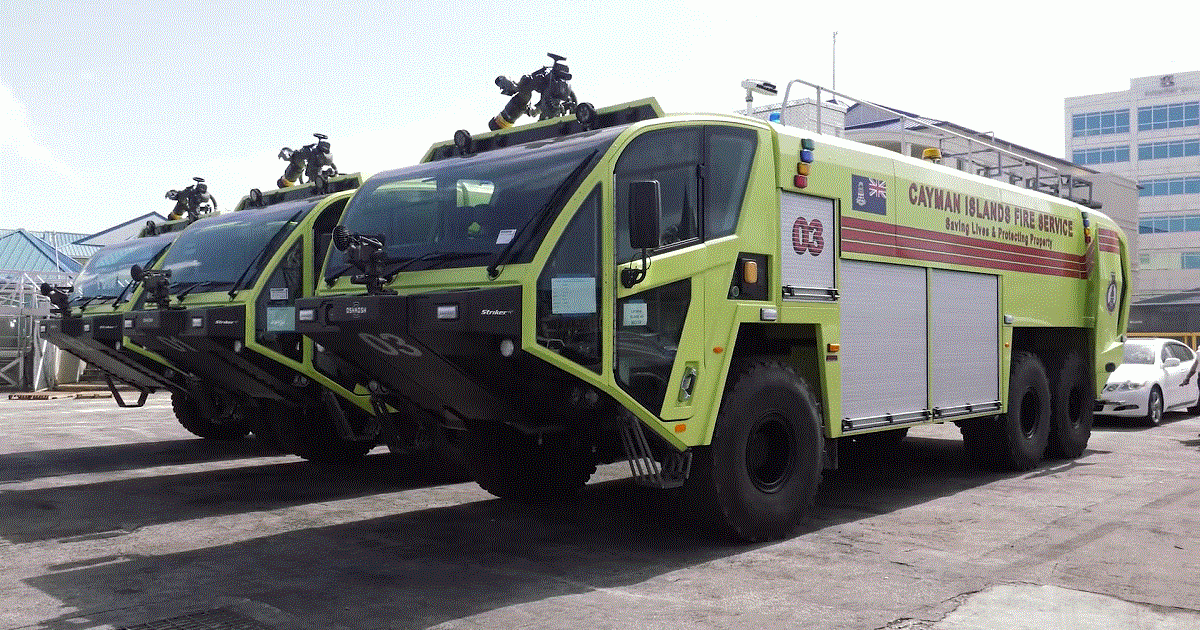 Cayman Fire Service gets new aviation fire trucks - Loop News