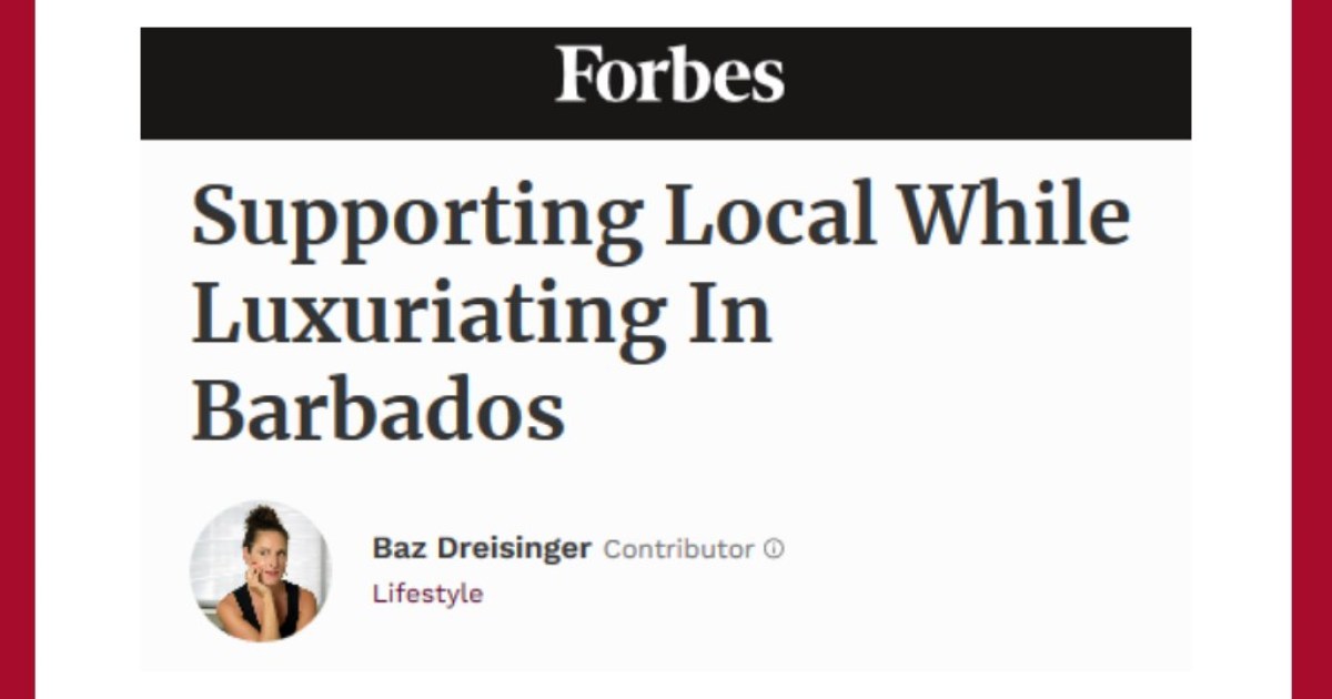 Baz Dresinger tells Forbes readers spend coins with Bajan businesses ...