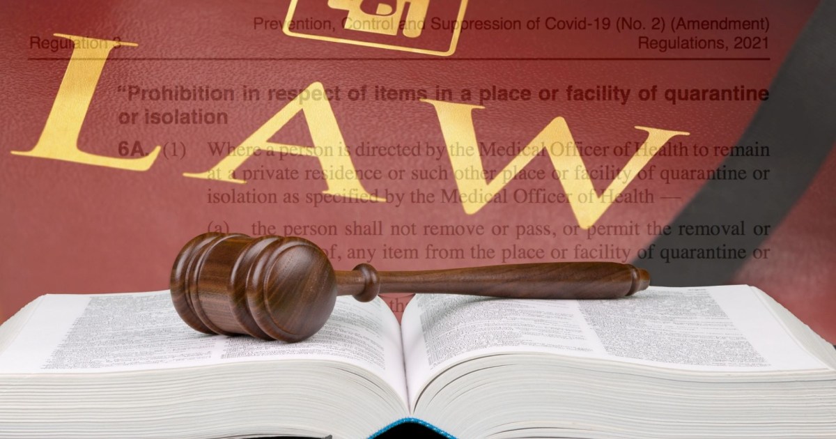 You could go to jail for taking an item from someone in quarantine ...