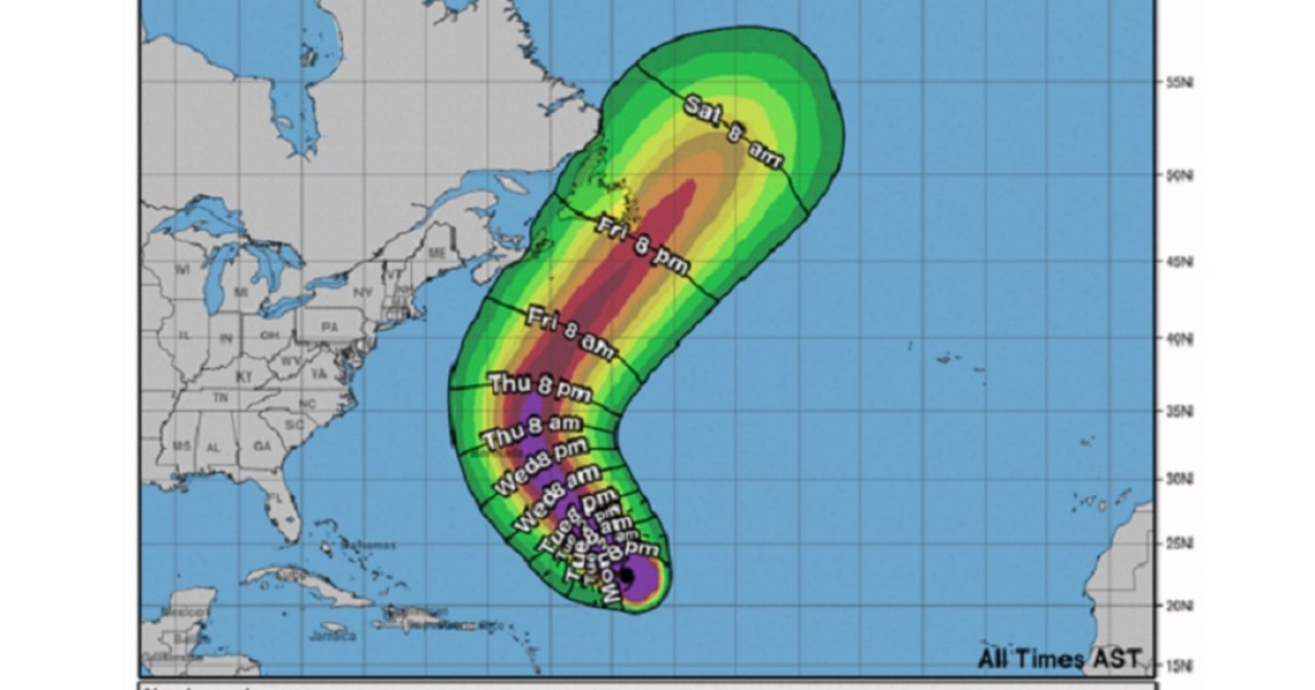 Larry remains a large Hurricane, still southeast of Bermuda - Loop News