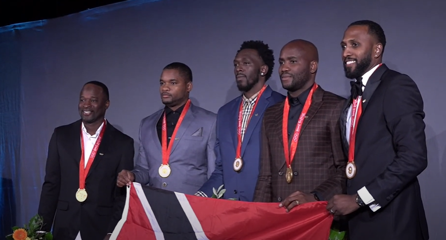 T&T sprinters receive Olympic 4x100m gold medals - Loop News