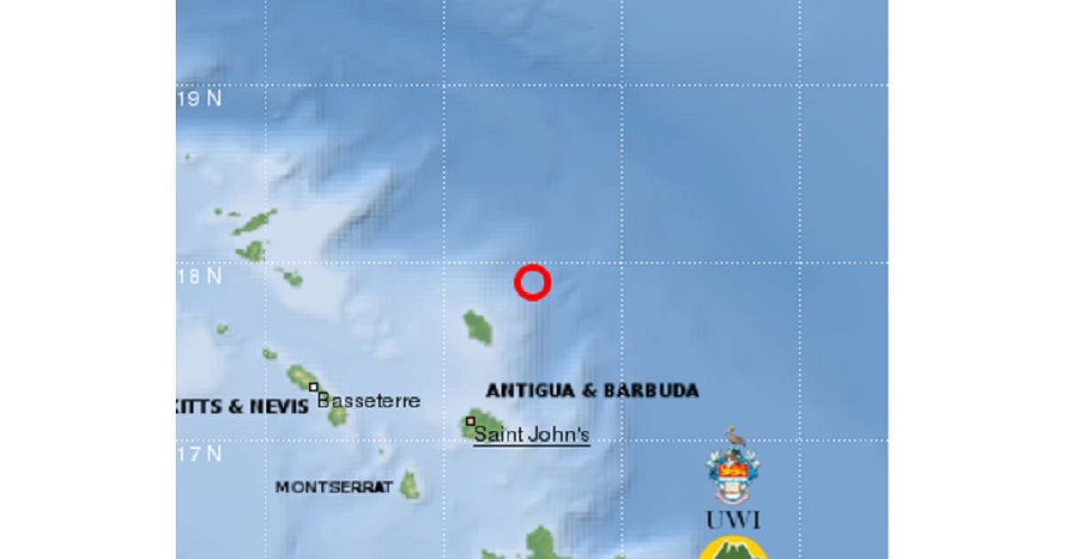 Earthquake recorded again near Antigua and Barbuda - Loop News