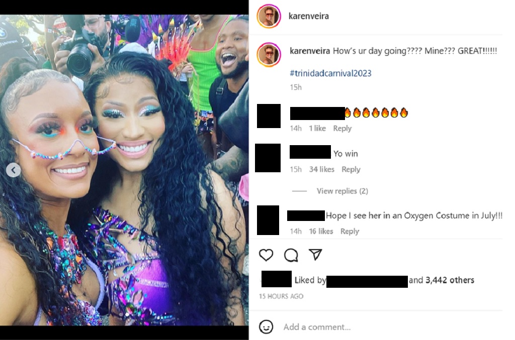 Vincentian entrepreneur meets Nicki Minaj at T&T Carnival - Loop News