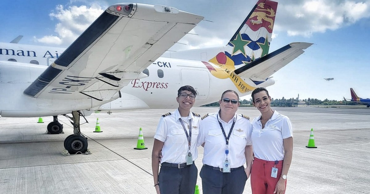 All-female crew makes history at Cayman Airways - Loop News