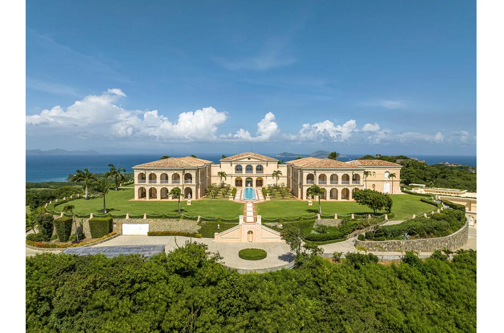 Island paradise: Caribbean villa listed on market for US$200 million ...