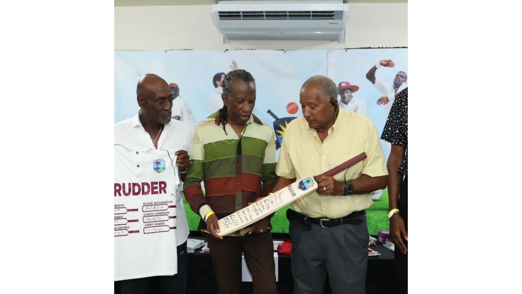 David Rudder receives signed memorabilia from Windies legends - Loop News