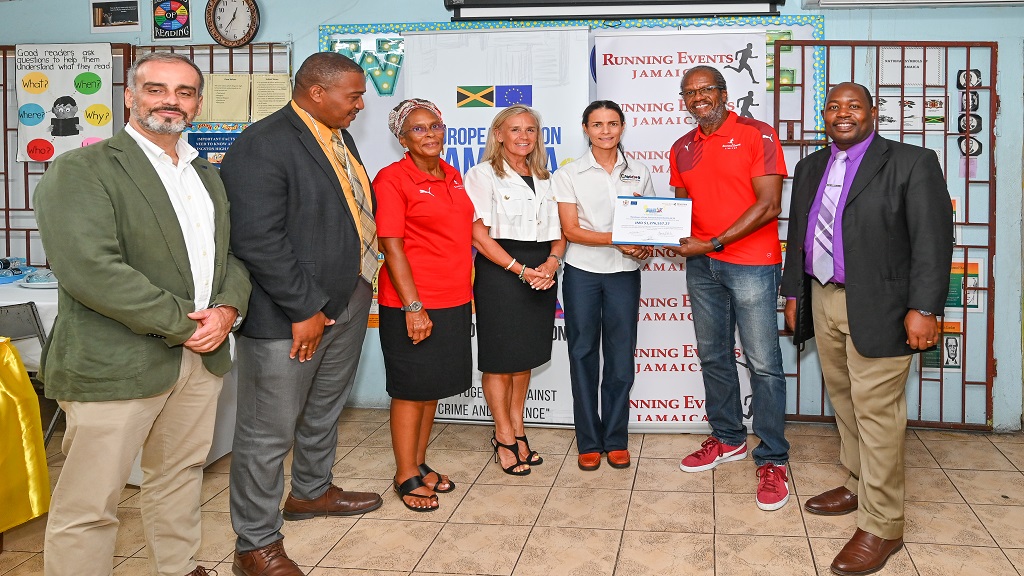 EU and Running Events Jamaica hand over part proceeds from EU-JA 5K ...