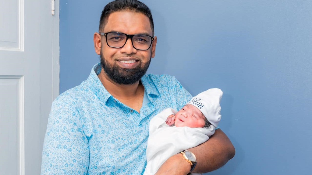 Guyana's President welcomes new baby boy to the family - Loop News