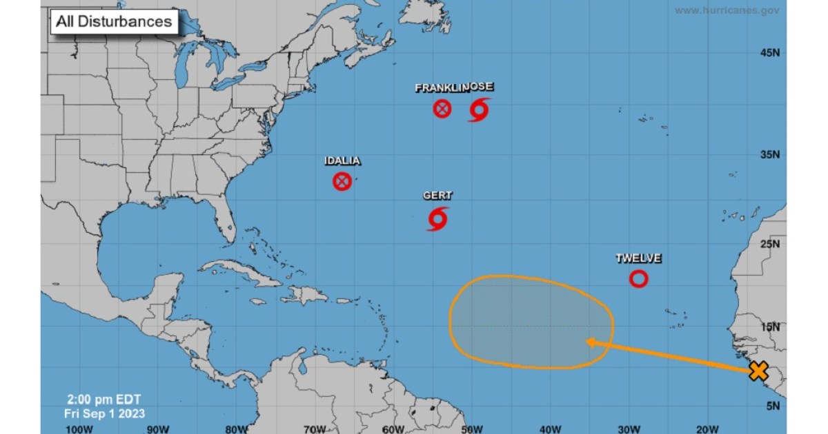 Tropical Depression 12 forms in Atlantic - Loop News