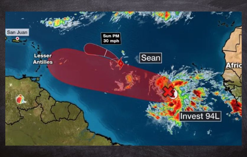 Double Whammy: Tropical Depression Looms Behind Tropical Storm Sean ...