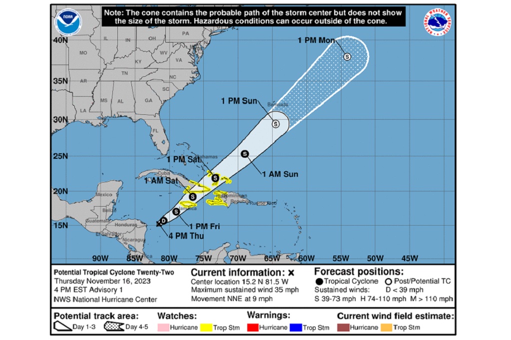 Tropical storm watch for Potential Tropical Cyclone Twenty-Two - Loop News