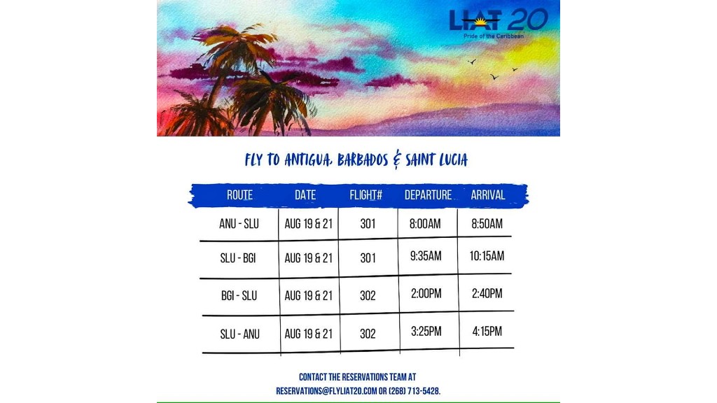 LIAT 2020 releases first flight schedule - Loop News