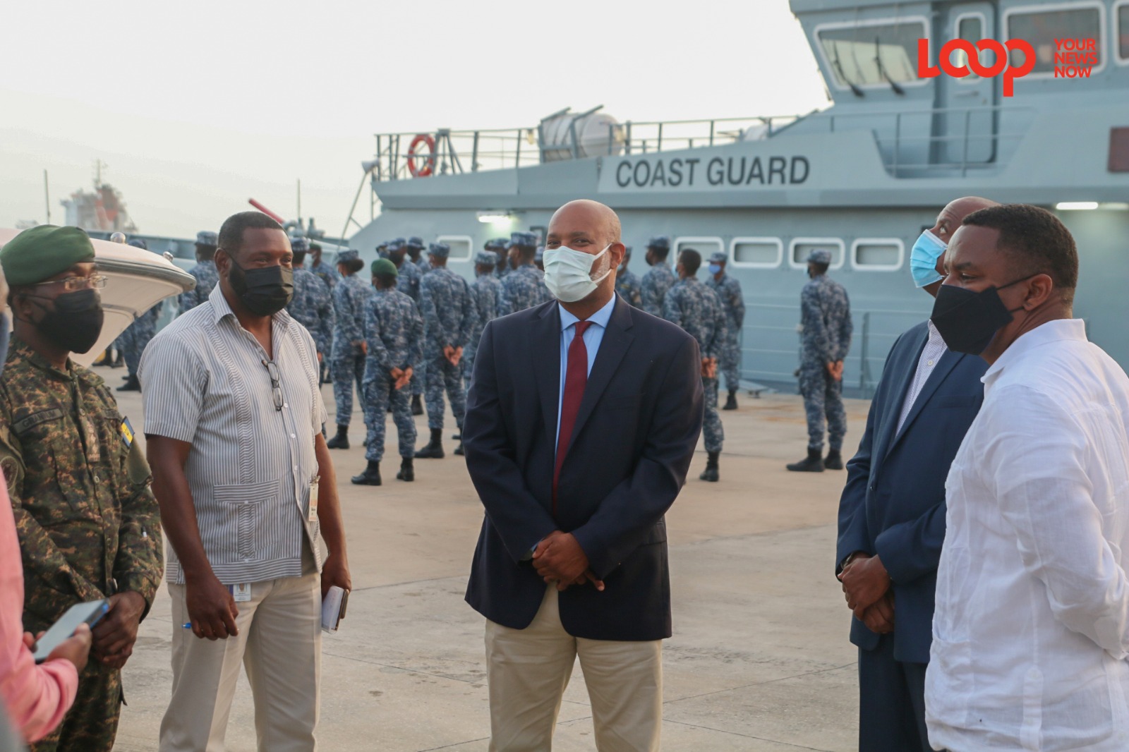 Barbados Coast Guard send off ceremony, heading to St Vincent - Loop News