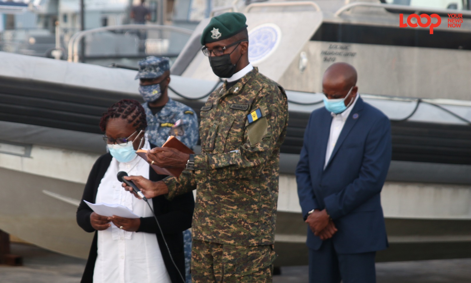 Barbados Coast Guard send off ceremony, heading to St Vincent - Loop News