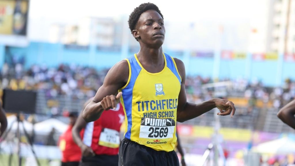 Shavan Jarrett wins Class One 800m final, Champs 2025, Mar 30, 2025 ...