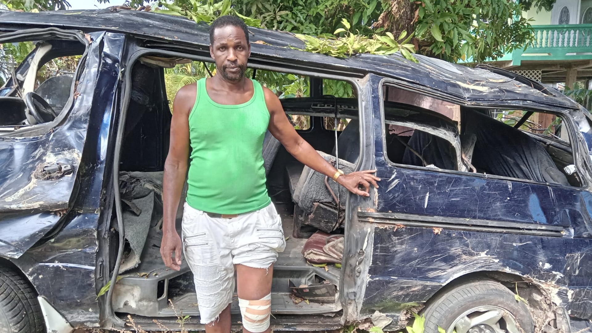 It's a miracle we're alive says driver of van that plunged down ...