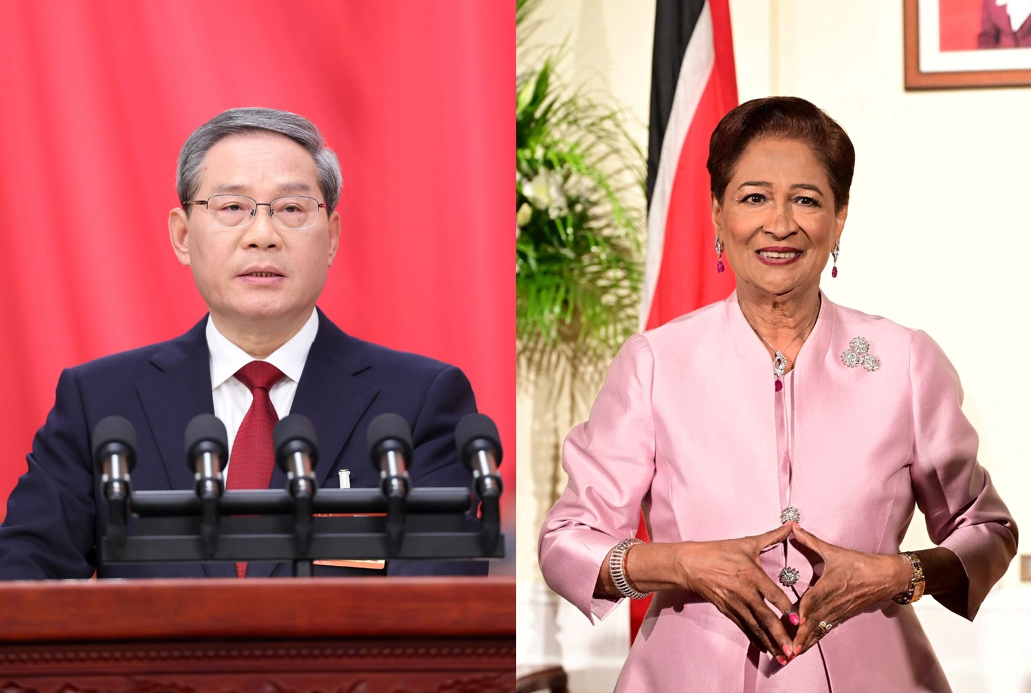 Chinese Premier Li Qiang congratulates T&T PM Kamla Persad-Bissessar ...